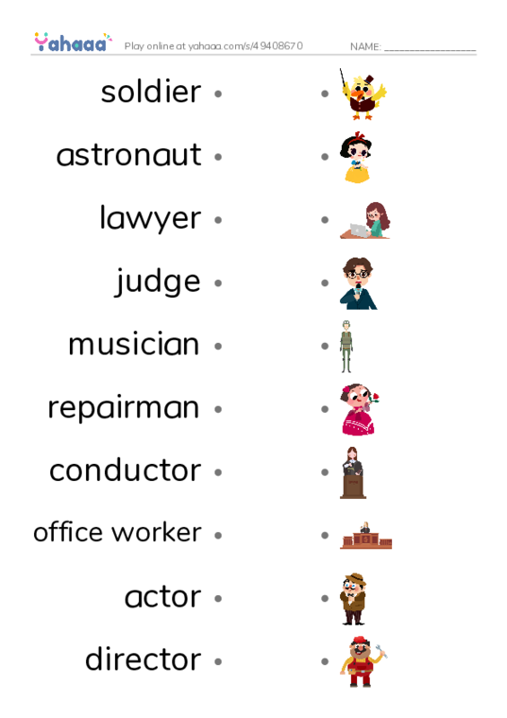 My Dream Job - worksheets PDF Download | Yahaaa!