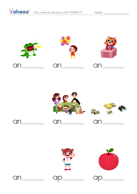 1000 basic English words: A 3 - worksheets PDF Download | Yahaaa!